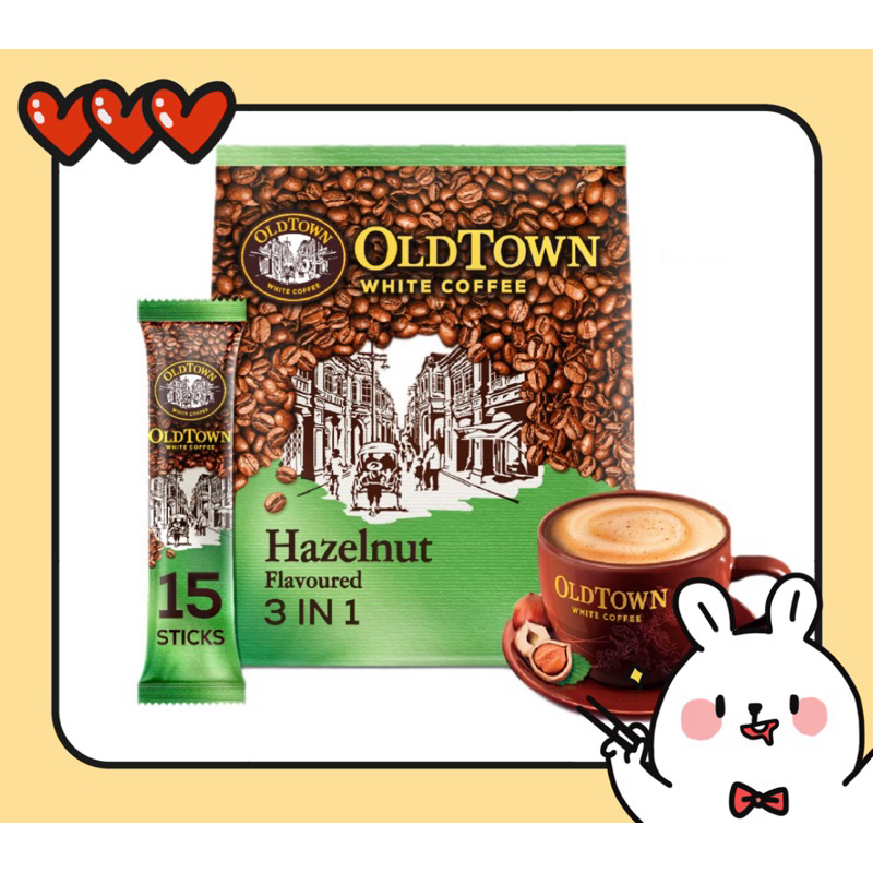 現貨 舊街場白咖啡-榛果風味 OLD TOWN 3 IN 1 WHITE COFFEE HAZELNUT | 蝦皮購物