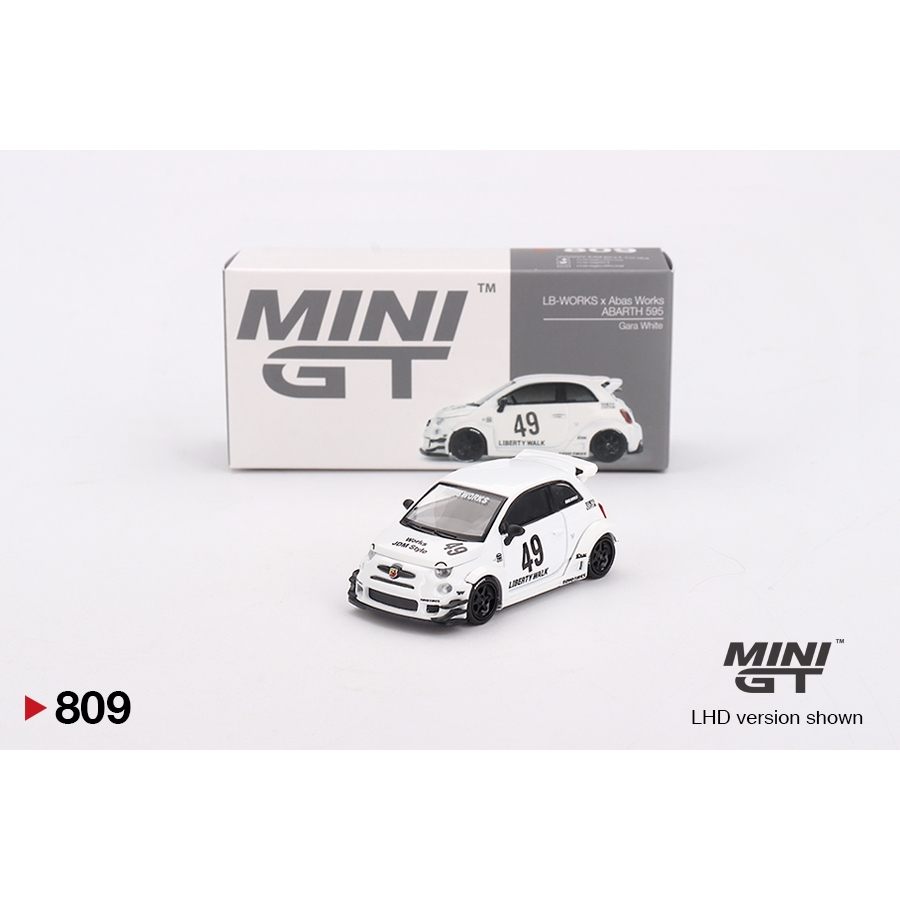 沒現貨 預購限定 MINI GT LB WORKS x Abas Works Abarth 595 白色 809 毒蠍 | 蝦皮購物