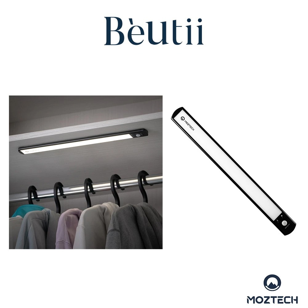 MOZTECH LED人體感應燈 黑色 無段調光 三種色溫 磁吸安奘 保固一年 Beutii | 蝦皮購物