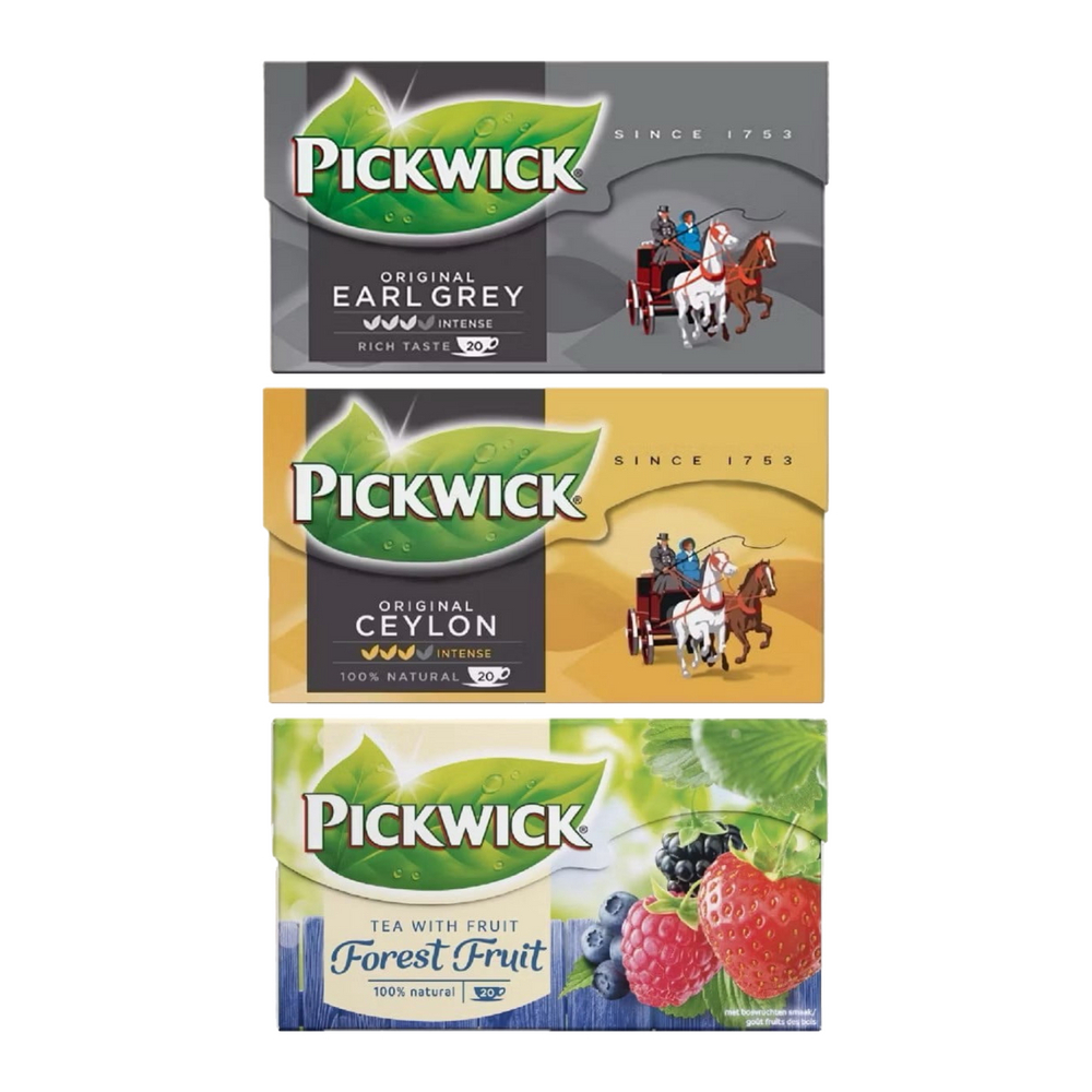 【PICKWICK 】茶包 荷蘭品味茶 20包x1盒 伯爵茶 錫蘭茶 莓果茶 | 蝦皮購物