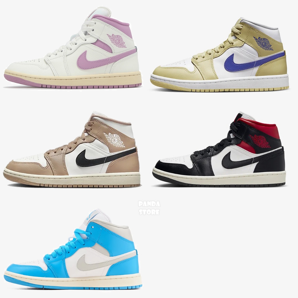 胖達）NIKE W JORDAN 1 MID 復古 休閒鞋 BQ6472-061 黑紅 701 400 162 男女 | 蝦皮購物