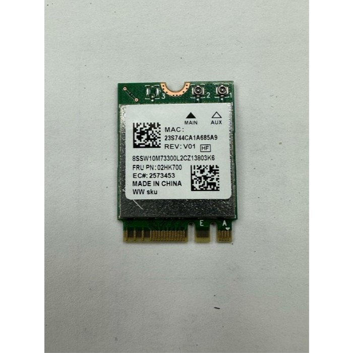 【Realtek RTL8822CE AC A/B/G/N WiFi +藍芽 無線網卡 網卡】FRU 02HK700 | 蝦皮購物