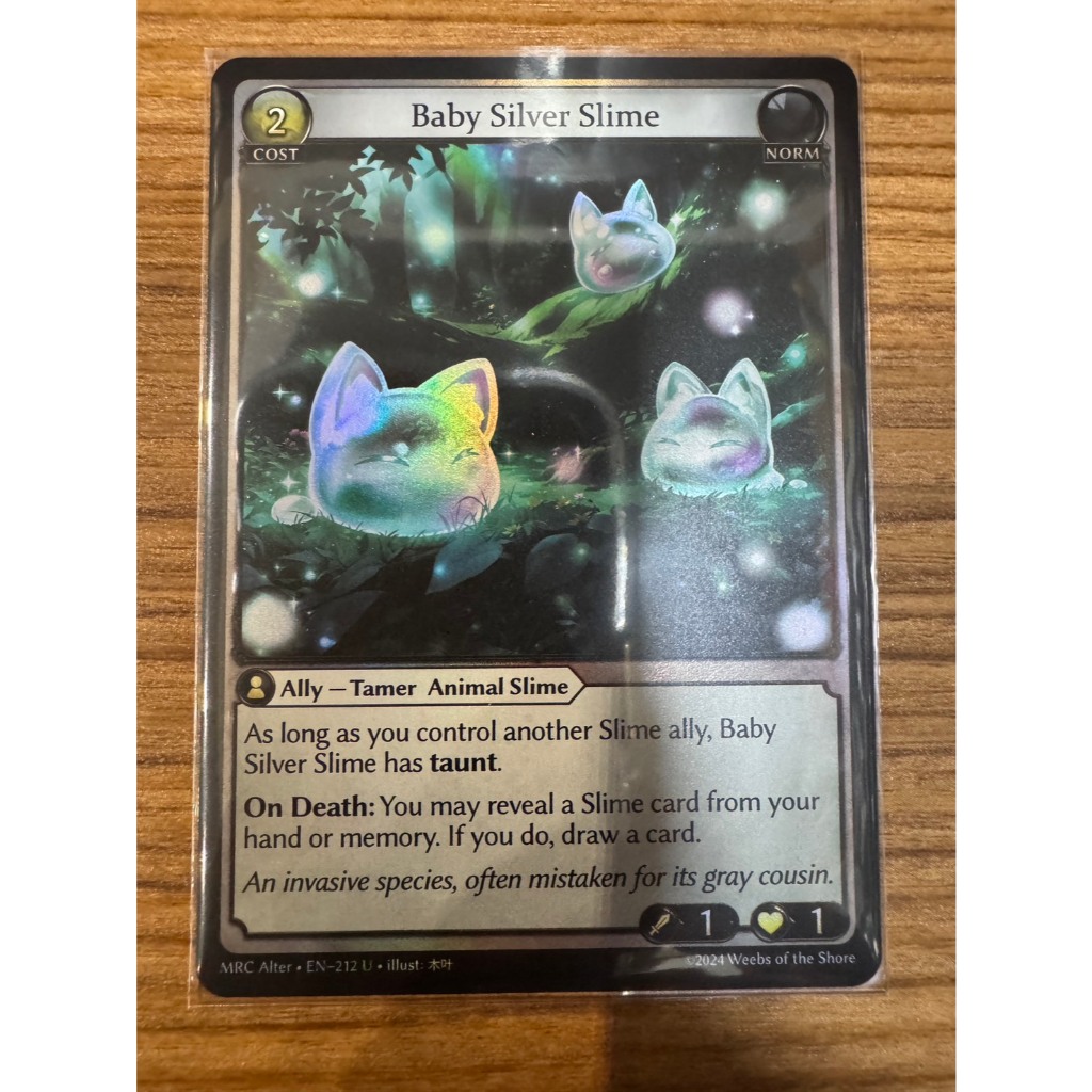 [元氣滿屋] GA Grand Archive MRC Alter Baby Silver Slime Foil 閃卡 | 蝦皮購物