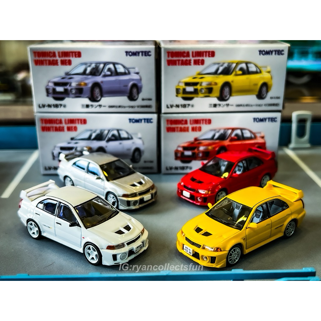 （萊恩收車R.C.F)Tomytec TLV LV-N187三菱Lancer Evolution V EVO5代模型車 | 蝦皮購物