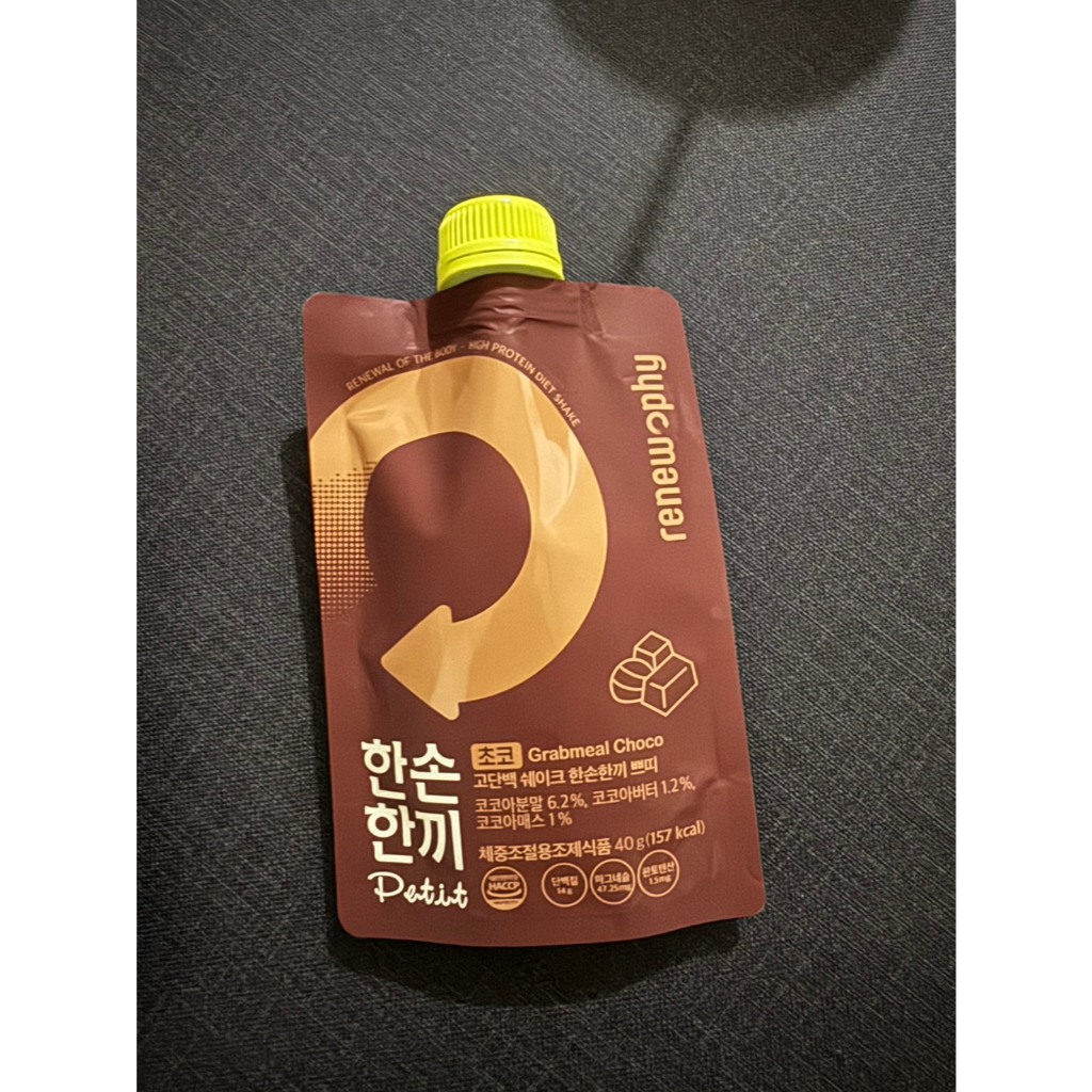 🔥現貨🔥韓國🇰🇷RENEWPHY 高蛋白營養燕麥 代餐 可可奶昔代餐 巧克力 玉米 奶昔（60g/包） | 蝦皮購物