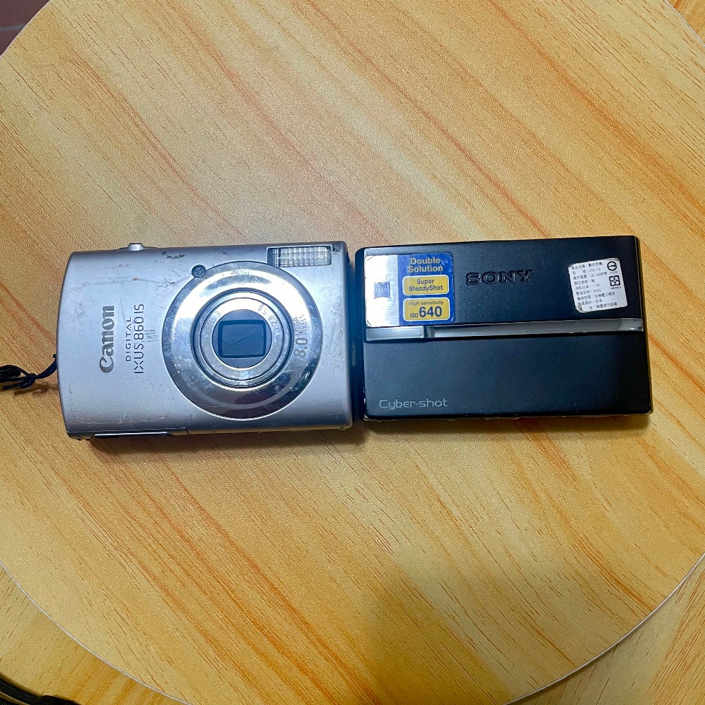 二手 Canon 佳能 DIGITAL IXUS 860 IS ＆ Sony 索尼 Cyber Shot 零件機 殺肉機 | 蝦皮購物