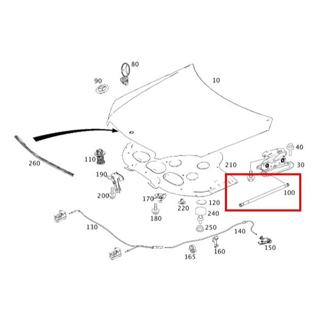賓士 BENZ W212 引擎蓋頂桿 引擎室 前艙蓋 發動機罩 撐桿 油壓桿 2129800564 | 蝦皮購物