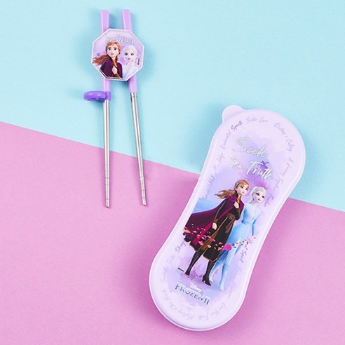 LILFANT 冰雪奇緣2不銹鋼學習筷+收納盒組【快速出貨】冰雪奇緣2餐具組 不鏽鋼學習筷 GGG 學齡兒童筷子 | 蝦皮購物