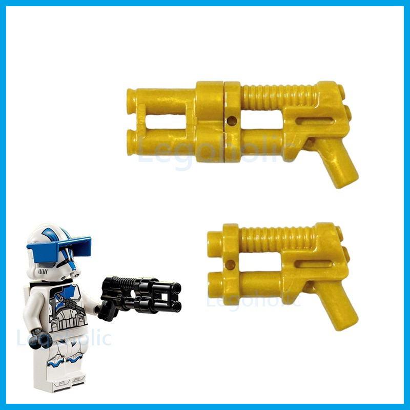 LEGO 樂高 95199 珍珠金 雙筒手槍 雷射槍 衝鋒槍 全新品, 配件 武器 星戰 漫威 蝙蝠俠 DC 爆能槍 | 蝦皮購物