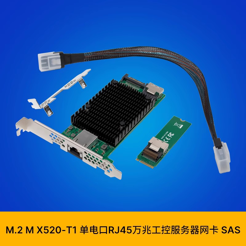 Intel 82599 M.2 M KEY轉10G網卡 RJ45 PCIE2.0X4 支援WIN7以上作業系統 | 蝦皮購物
