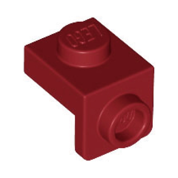 COOLPON｜這是樂高®LEGO®的正版零件 Bracket 1x1-1x1 36841 轉向磚 側接板 深紅 | 蝦皮購物