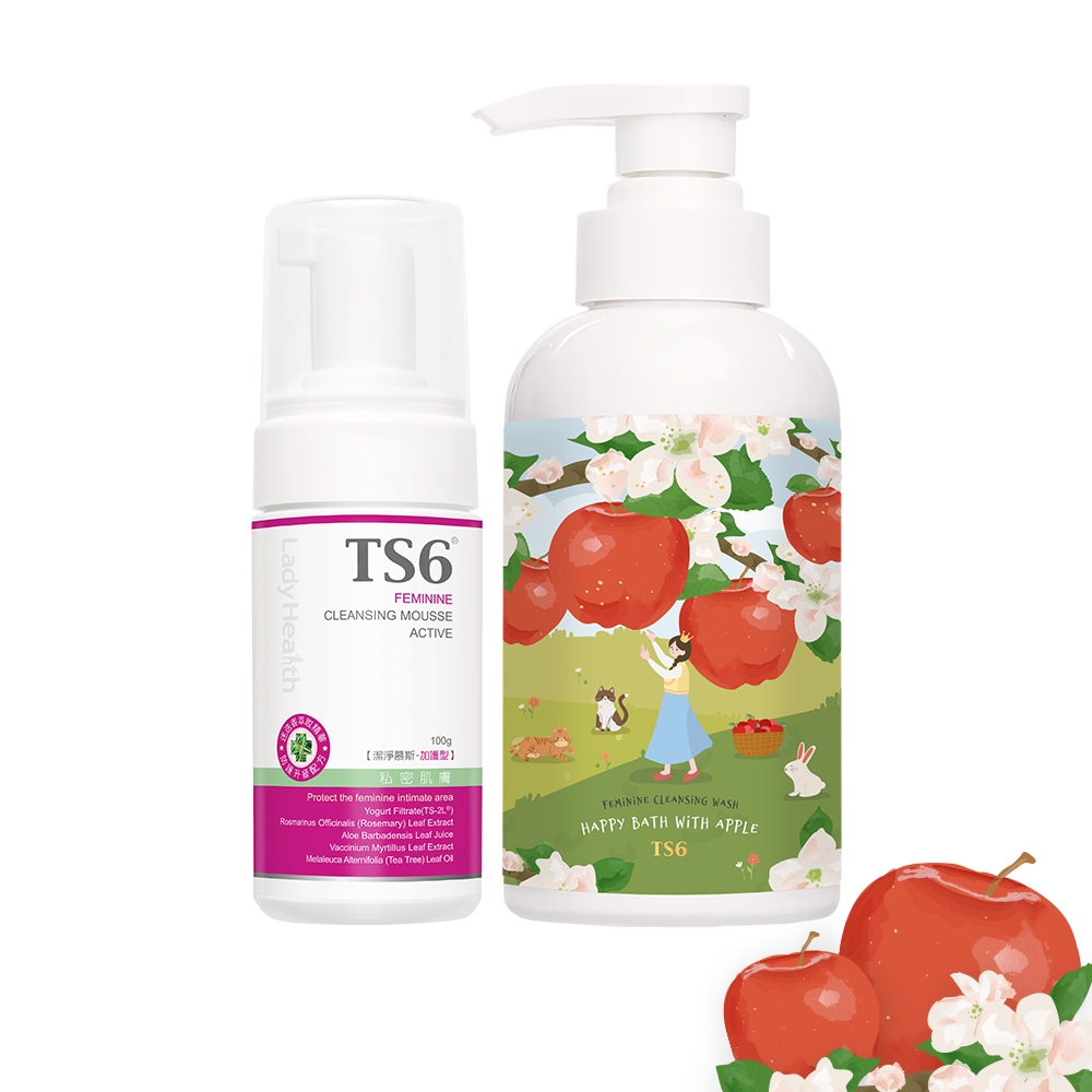 TS6護一生 愛沐蘋果嫩白凝露250g+潔淨慕斯加護型 (品牌直營) 私密清潔 全身可用 新品上市 | 蝦皮購物