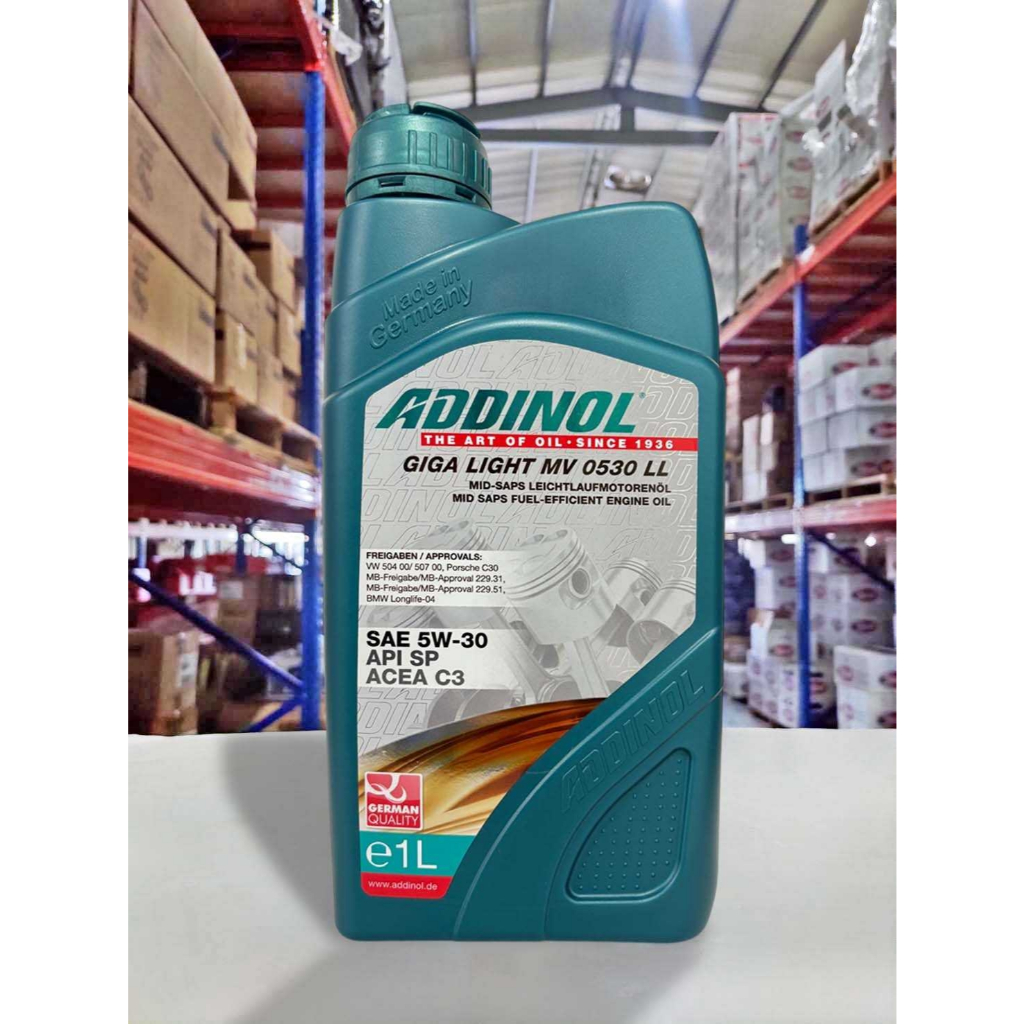 『油工廠』ADDINOL GIGA LIGHT MV 0530 LL 5W30 合成 汽柴油 C3 SP 1L 新包 | 蝦皮購物