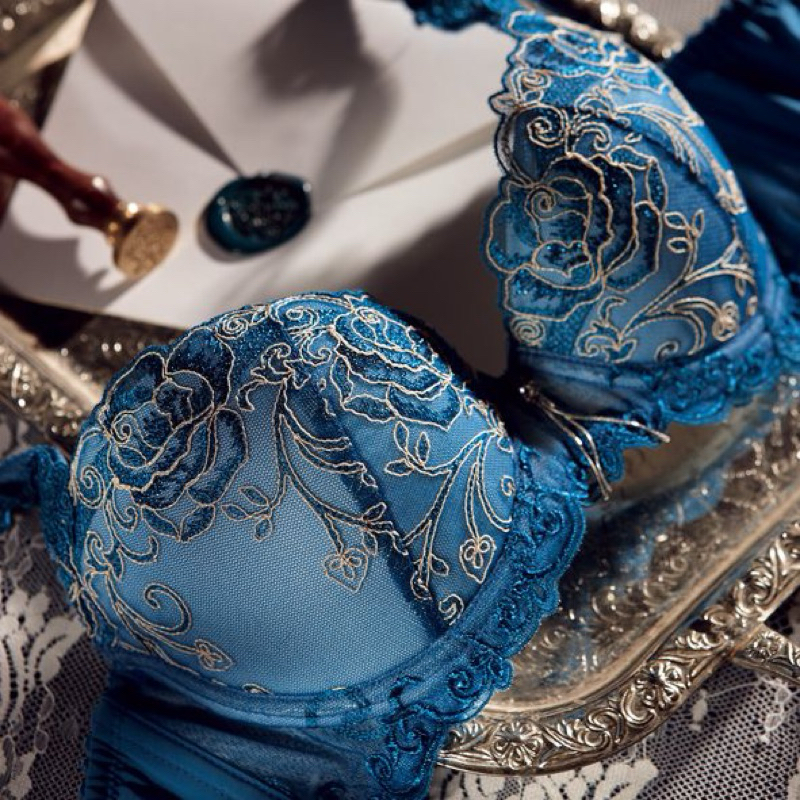 lady刺繡內衣 75B 水鑽蕾絲肩帶 | 蝦皮購物