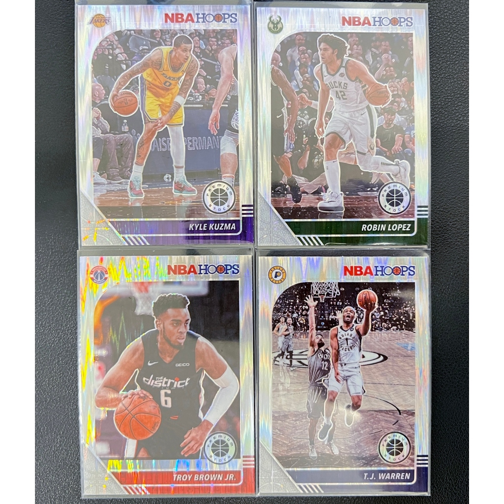 四張一起賣 NBA Hoops Flash 瀑布亮 Kuzma Lopez Brown JR. Warren 球員卡 | 蝦皮購物
