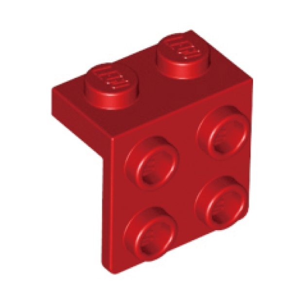 COOLPON｜這是樂高®LEGO®的正版零件 Bracket 1x2-2x2 44728 21712 86644 紅色 | 蝦皮購物