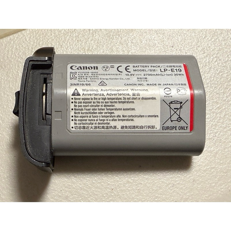 台南賣Canon LP-E19 原廠電池 (1DX 1DX2 1DX3 EOS R3 R1專用)LPE19 | 蝦皮購物