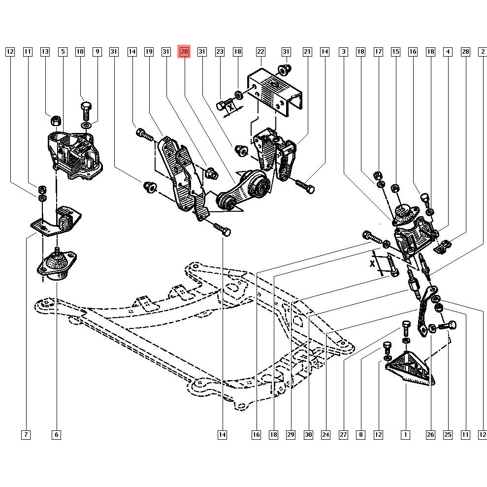 雷諾 紅龍 引擎拉桿 7700800522 副廠 | 蝦皮購物