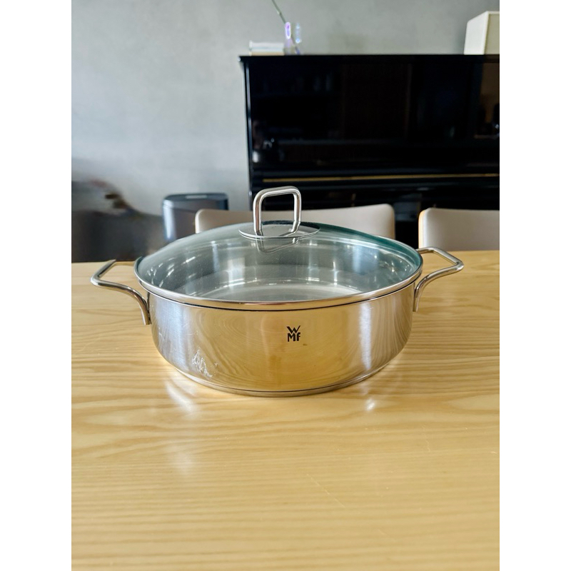 WMF ProfiSelect 不鏽鋼淺燉鍋28cm (含蓋) | 蝦皮購物