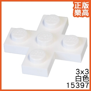 樂高 LEGO 白色 3x3 十字 薄板 零件 積木 15397 6099412 White Plate Cross | 蝦皮購物