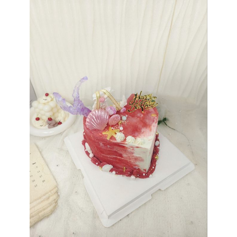 【yami_cake】台北客製化蛋糕 網美蛋糕 台北 中正 萬華 生日 慶生 奶油霜蛋糕 戀與深空 祁煜蛋糕 魚尾 | 蝦皮購物