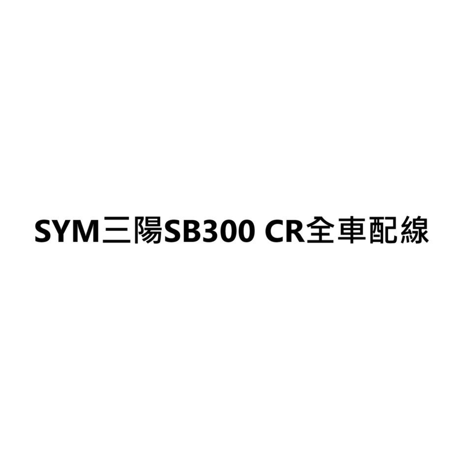 SYM三陽SB300 CR全車配線 SB300 CR主配線 SB300 CR配線 SB300 CR主線路 公司貨 | 蝦皮購物