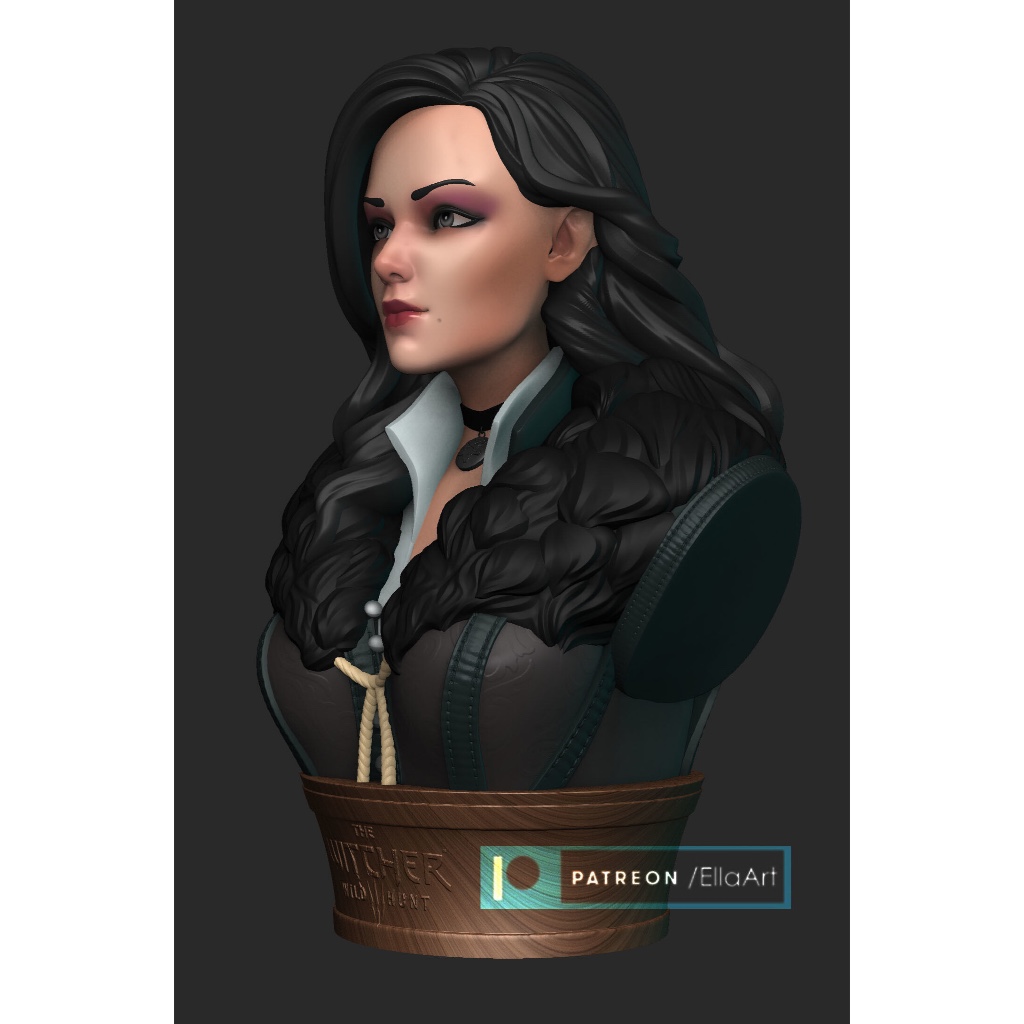 Tazo工坊代印[NOM] 葉妮芙胸像-獵魔士Yennefer - Witcher (Bust)3D列印模型 | 蝦皮購物