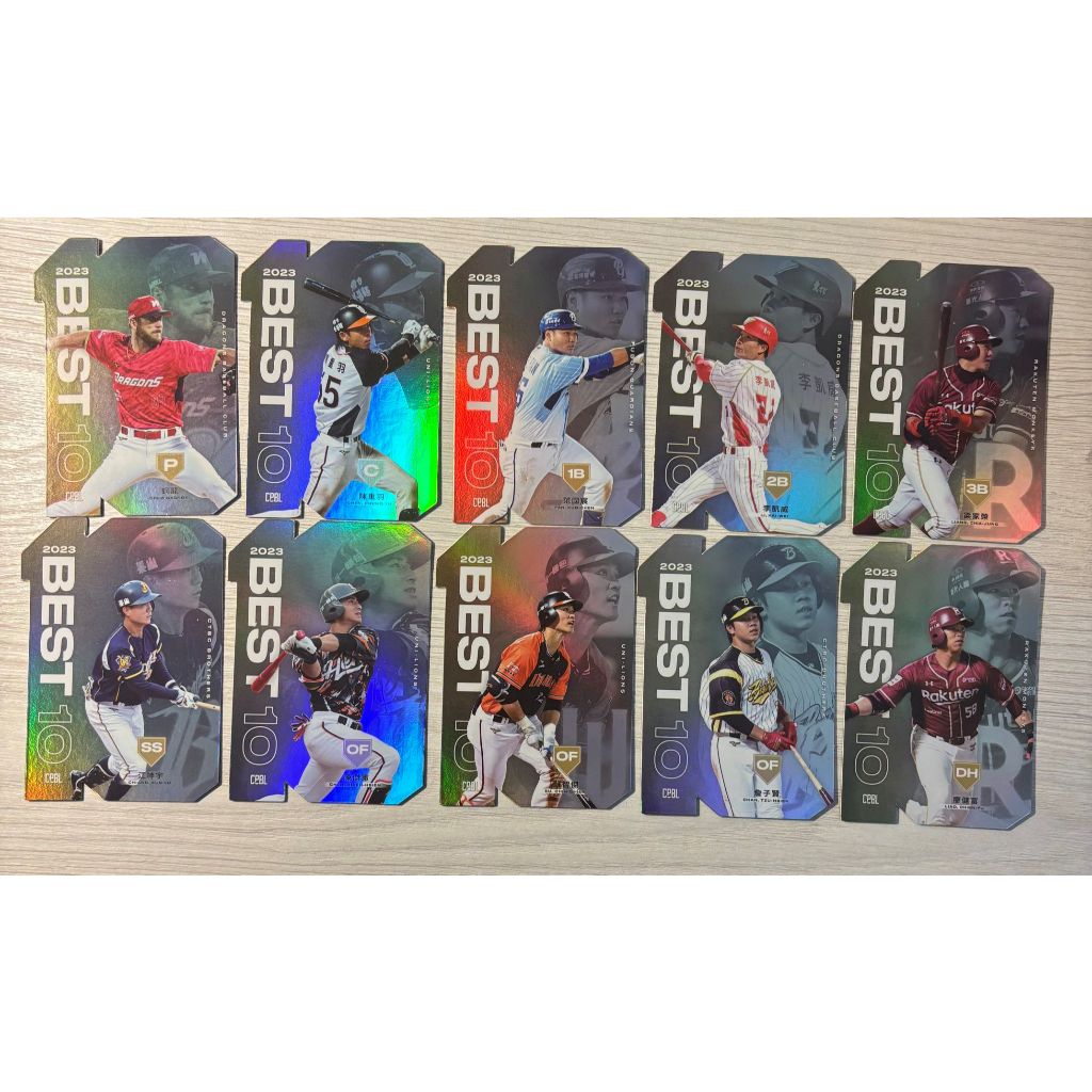 2025 中華職棒34年 最佳十人切割特卡 一套10張 BT01~BT10 含陳傑憲 江坤宇 李凱威 | 蝦皮購物