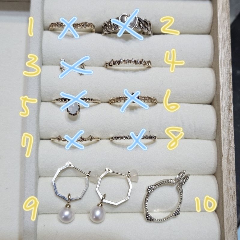 日牌輕珠寶 agete nojess 戒指耳環墜子出清 | 蝦皮購物