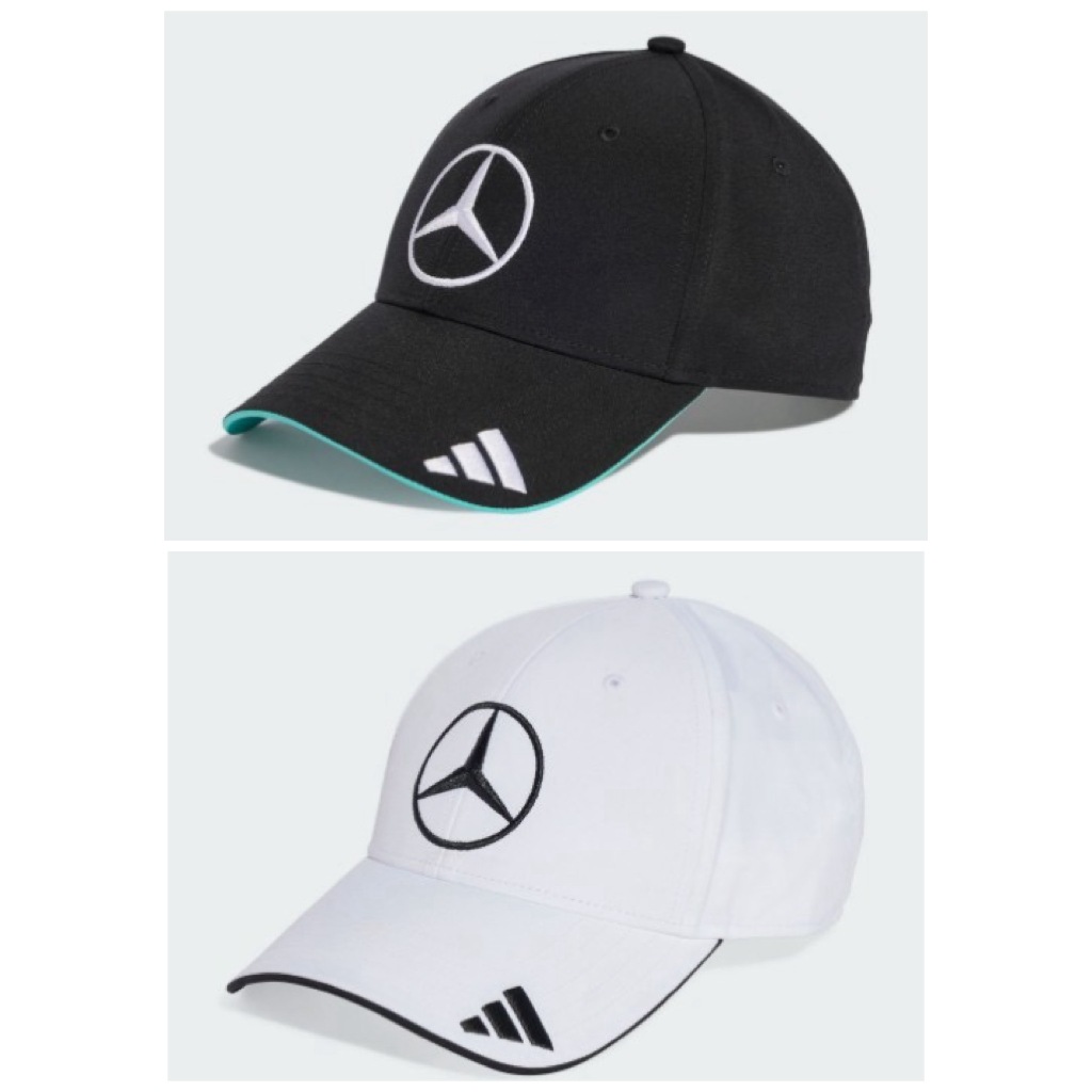 【豬豬老闆】ADIDAS X MERCEDES 聯名 賓士 休閒 運動 棒球帽 黑JW6267 白JW6270 | 蝦皮購物