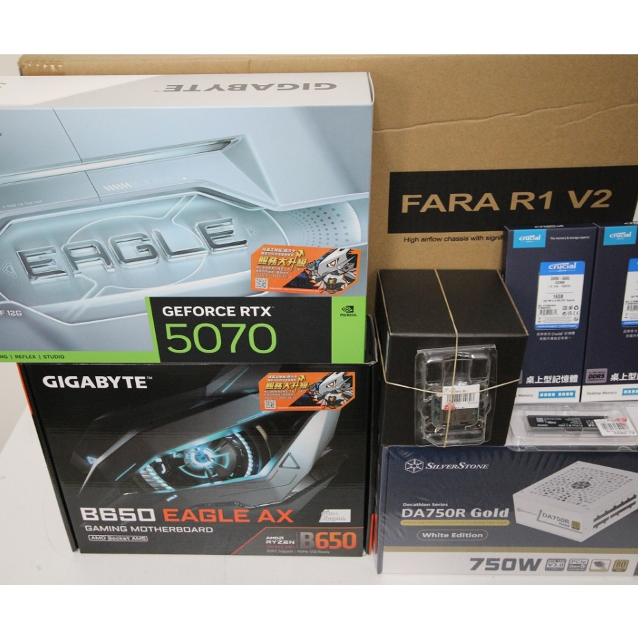 [ 議價不回 ] R7 7700MPK 主機 技嘉 RTX 5070 EAGLE OC ICE SFF 12G | 蝦皮購物