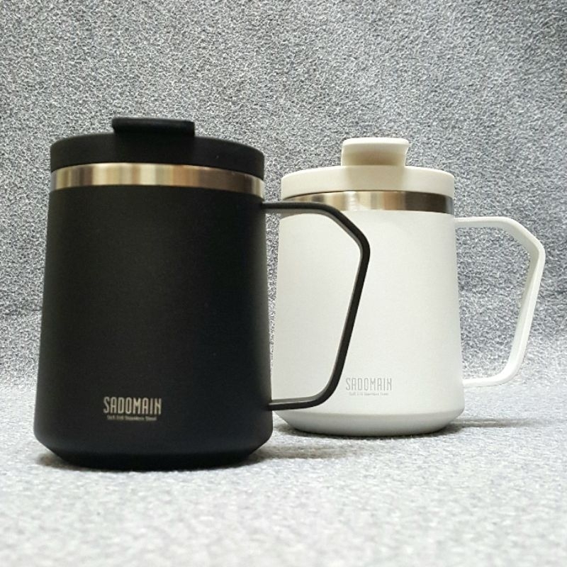 免運費/仙德曼#316紳士辦公杯380ml/SGS商品檢驗合格(內無接縫/有刻度/耳掛可用/不鏽鋼一體烤漆手把) | 蝦皮購物