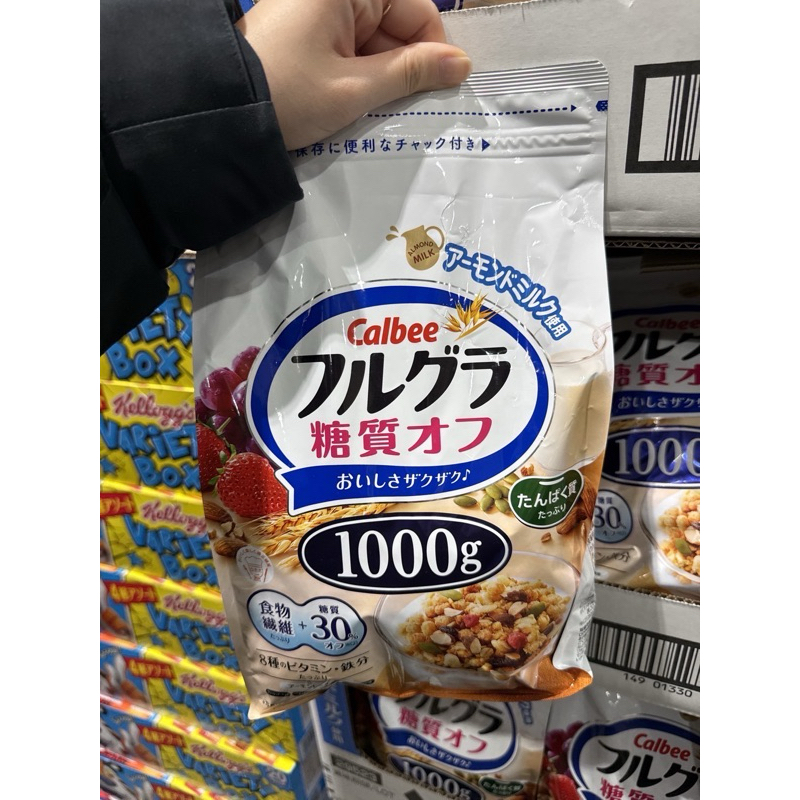 日本好市多Calbee卡樂比減糖麥片 1000g | 蝦皮購物