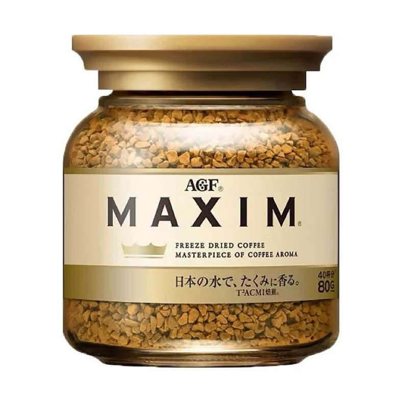 【粿女兒商行】🔥現貨 日本AGF MAXIM 黃金咖啡 80g 玻璃罐裝 即溶咖啡 | 蝦皮購物
