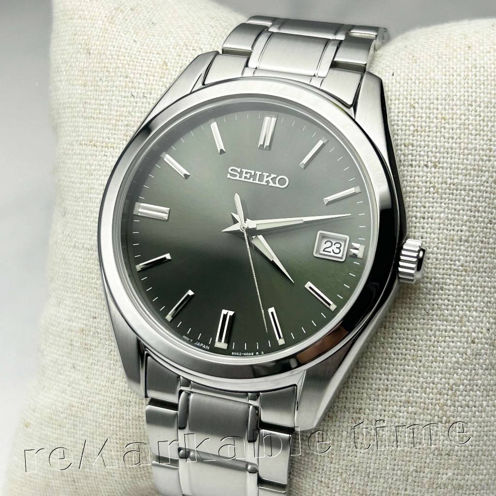 【SEIKO 石英手錶】流行時尚藍寶石玻璃墨綠男錶款SUR527/SUR527P1 | 蝦皮購物