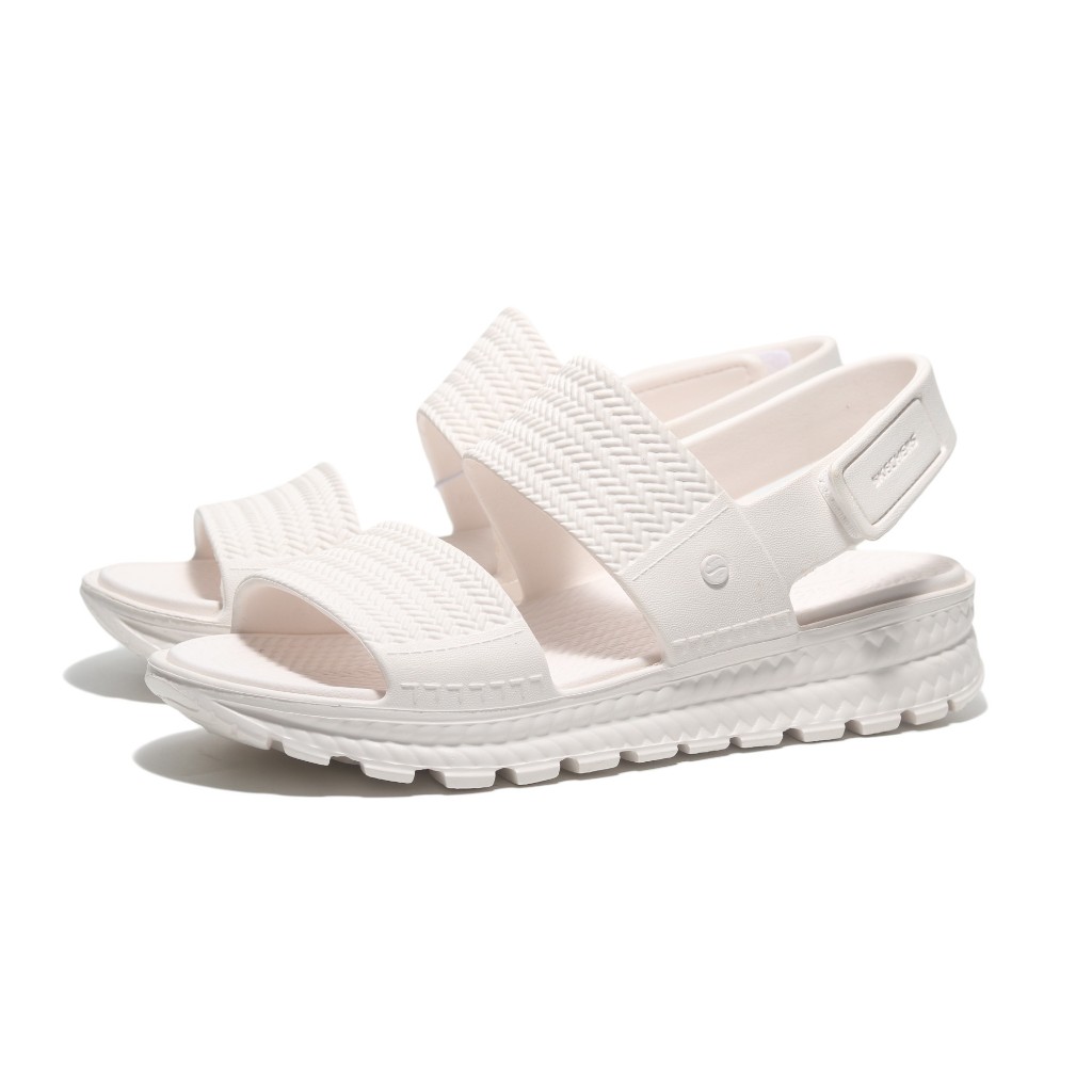 SKECHERS 涼鞋 ARCH FIT 全白 防水 編織 涼拖鞋 女 111461WHT | 蝦皮購物