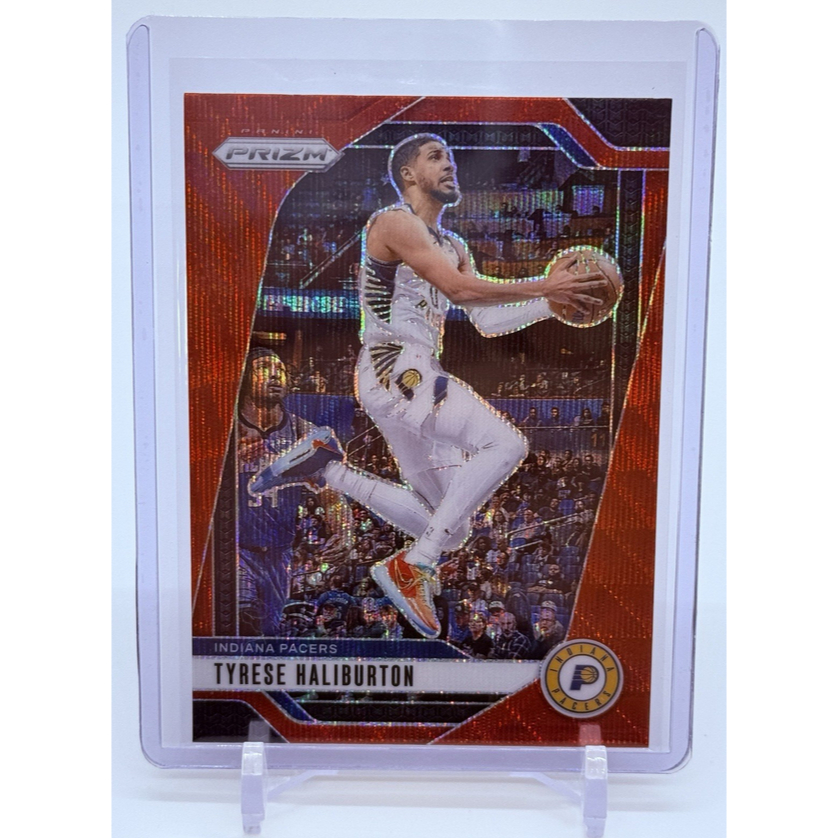 2024-25 PANINI PRIZM TYRESE HALIBURTON RED RUBY WAVE 紅波紋 平行 | 蝦皮購物