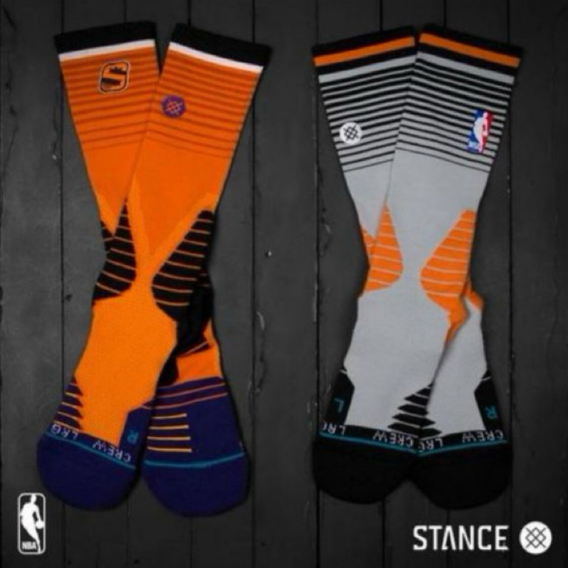 全新 現貨 stance NBA 聯名款 賽事 太陽隊 559 籃球襪 尺寸 L & XL | 蝦皮購物