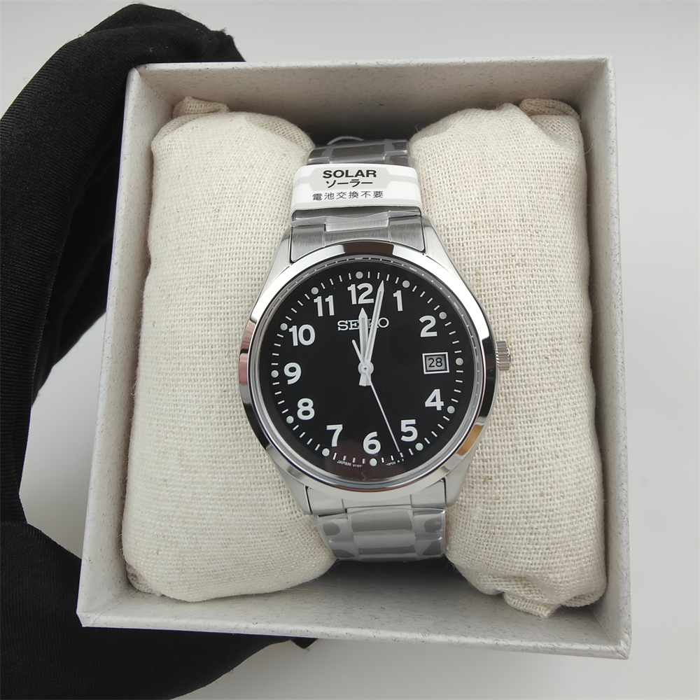 Seiko日本精工 Selection系列指針式太陽能日曆金屬時尚休閒男錶SBPX155 | 蝦皮購物