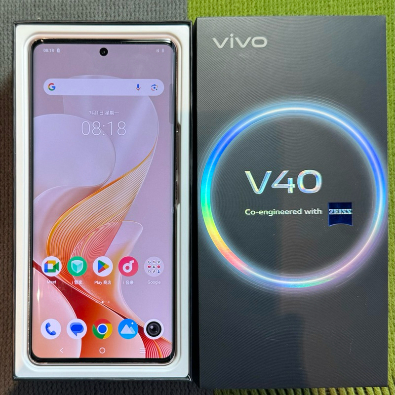 Vivo V40 12G 256G 粉 無傷保固內 雙卡 指紋 臉部辨識 vivoV40 v 40 v2348 2348 | 蝦皮購物
