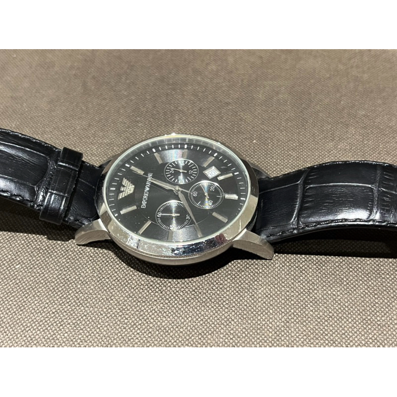 專櫃購入原價一萬一！正品Emporio Armani AR2447經典雅痞石英腕錶43mm | 蝦皮購物