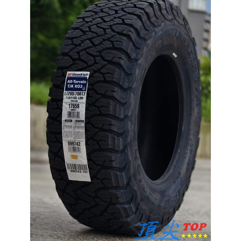 【頂尖】全新BFGoodrich KO3 265/70-17/百路馳輪胎/百路馳KO3/百路馳越野/百路馳AT胎 | 蝦皮購物