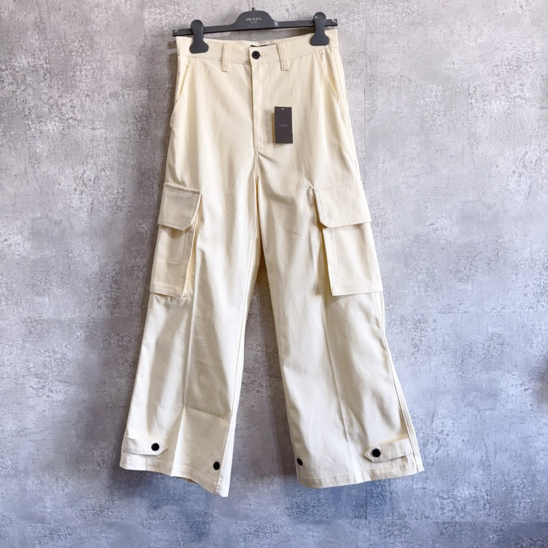 CLEL M-47 Type Military Flare Cargo Pants 米白軍事喇叭褲 b024 | 蝦皮購物