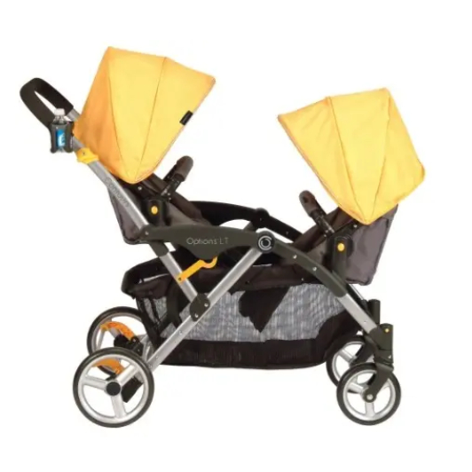 【KolCraft】Contours Options LT Tandem Stroller 雙人推車(黃) 二手含運優惠 | 蝦皮購物