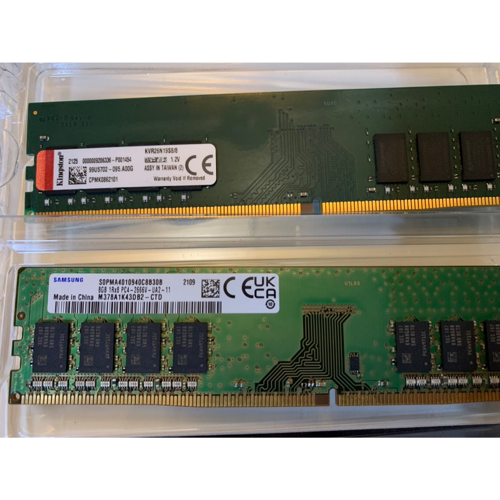 金士頓 三星 DDR4 2666/8G(兩條共16G) | 蝦皮購物