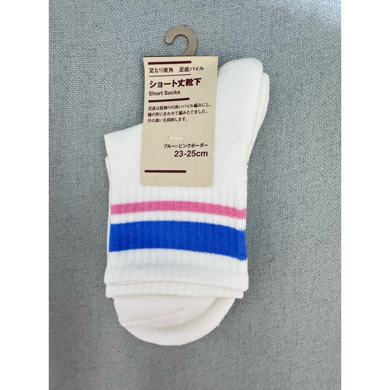日本限定(LAWSON X MUJI )無印良品聯名款 襪子｜23-25cm 全新 | 蝦皮購物
