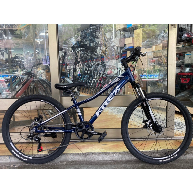 [泉利單車]克雷士 KREX TS240登山車 青少年腳踏車 24吋鋁合金車架 機械碟煞 前避震設計 低跨點設計 | 蝦皮購物