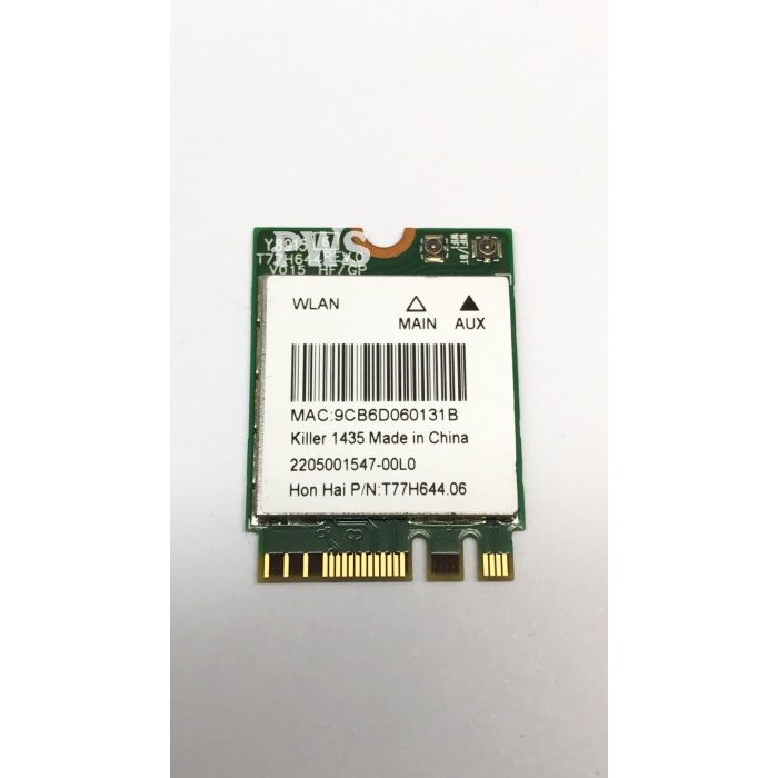 ☆【筆電 Qualcomm Atheros 殺手 Killer AC 1435 遊戲機專用 雙頻網卡】☆M.2 NGFF | 蝦皮購物