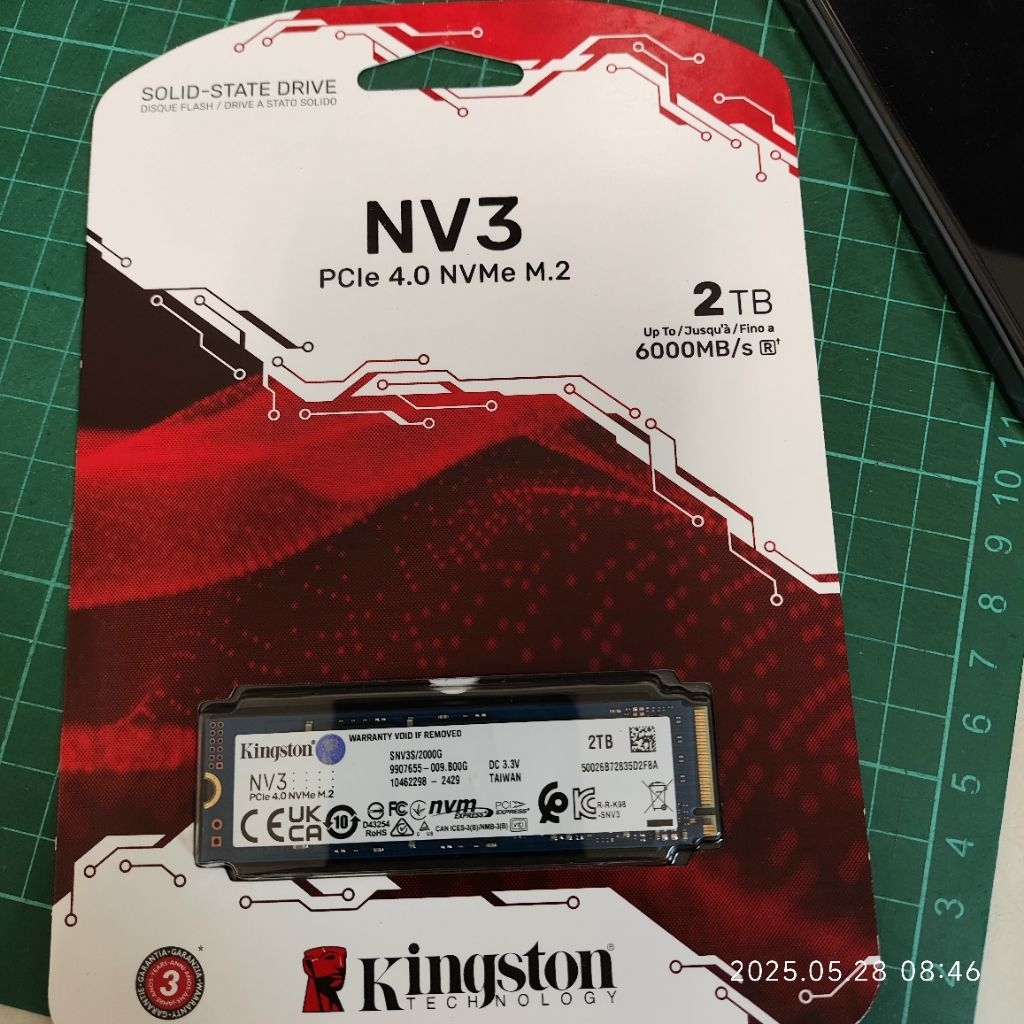 高雄字曲3100全新未拆金士頓Nv3 2tb gen4 nvme ssd 5 年保 | 蝦皮購物