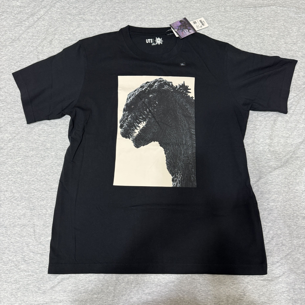 Uniqlo Godzilla XL 黑 哥吉拉 吳爾羅 全新 | 蝦皮購物